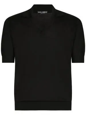 Dolce & Gabbana Signature Logo-embroidered Polo Shirt