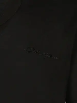 Dolce & Gabbana Signature Logo-embroidered Polo Shirt