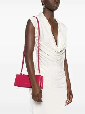 Patrizia Pepe Fly Bamby Leather Shoulder Bag - Pink