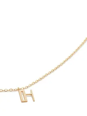 Monica Vinader 14kt Yellow Initial Necklace - Gold