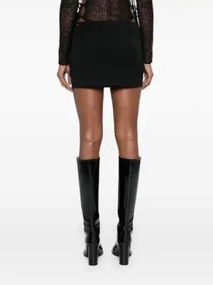 Givenchy 4g-plaque Wool Miniskirt