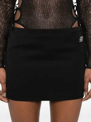 Givenchy 4g-plaque Wool Miniskirt