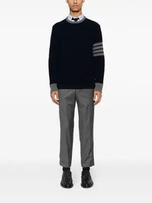 Thom Browne 4-bar Stripe Wool Jumper - Blue