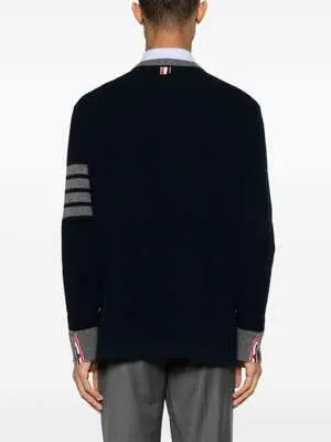 Thom Browne 4-bar Stripe Wool Jumper - Blue