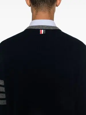 Thom Browne 4-bar Stripe Wool Jumper - Blue