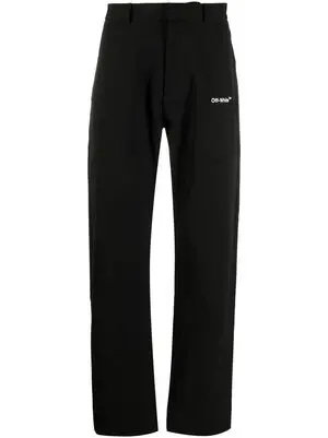 Off-white Ankle Length Bottoms For Men