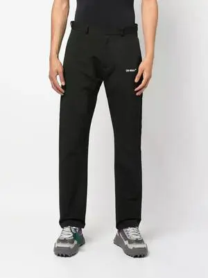 Off-White Arrows-print Straight-leg Trousers