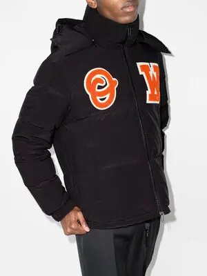 Off-White Logo-patch Puffer Coat