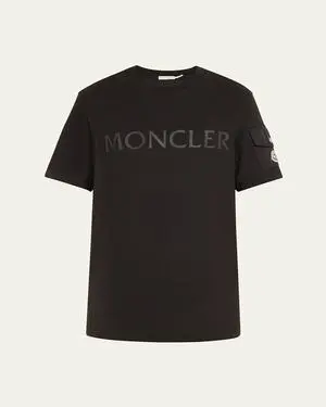 Moncler Laminated Logo T-shirt - Black