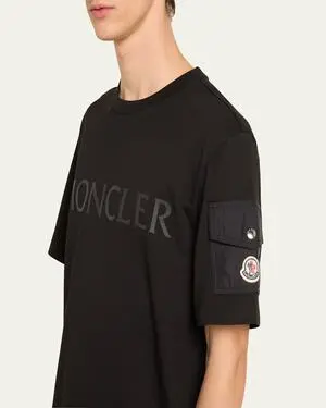 Moncler Laminated Logo T-shirt - Black