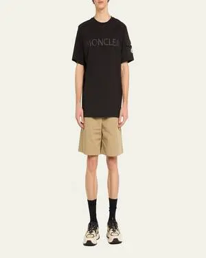 Moncler Laminated Logo T-shirt - Black