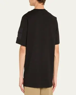 Moncler Laminated Logo T-shirt - Black