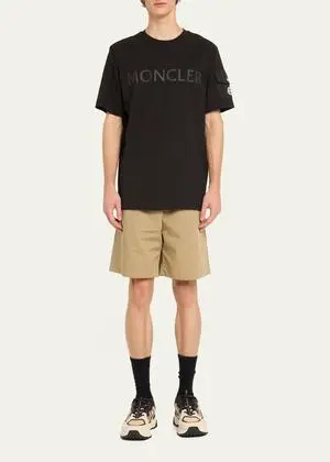 Moncler Laminated Logo T-shirt - Black