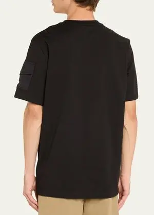Moncler Laminated Logo T-shirt - Black