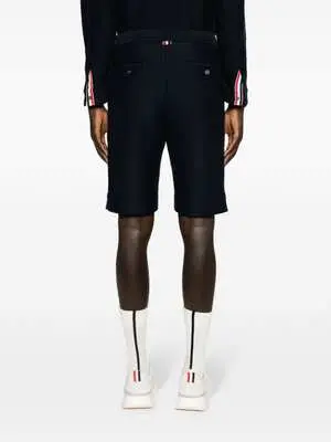 Thom Browne Rwb Stripe Bermuda Shorts - Blue
