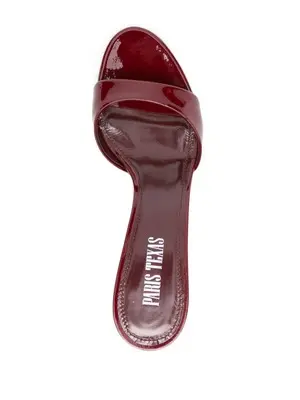Paris Texas Lidia 70mm Leather Sandals - Red