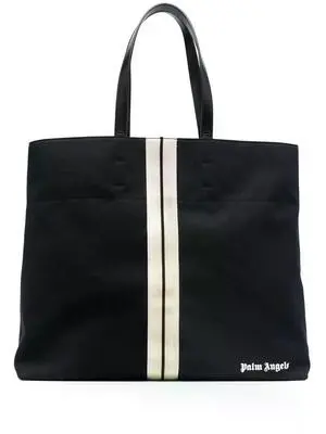 Palm Angels Logo Print Tote Bag - Black