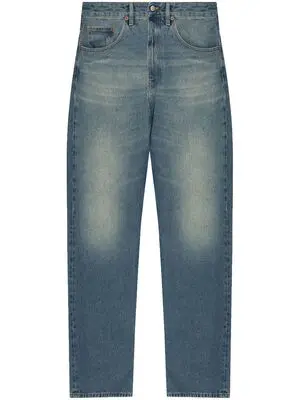 MAISON MARGIELA High-rise Straight-leg Jeans - Blue