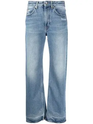 Off-white Straight Leg Jeans For Women