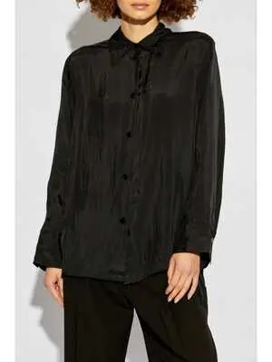 GANNI Long-sleeve Plain Shirt
