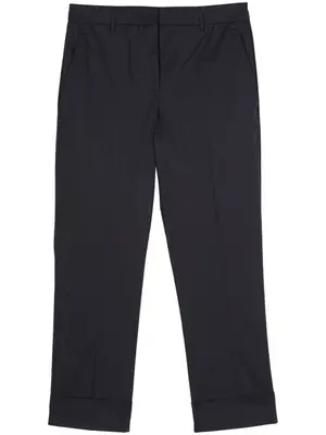 INCOTEX Incotex Slim-Cut Cropped Trousers