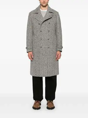 Brunello Cucinelli Herringbone Double-breasted Coat