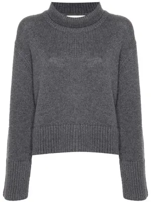 LISA YANG Fleur Cashmere Jumper - Grey