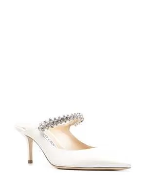JIMMY CHOO Bing 65mm Mules - White
