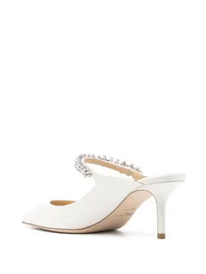 JIMMY CHOO Bing 65mm Mules - White