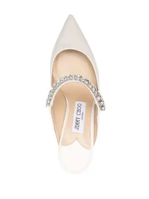 JIMMY CHOO Bing 65mm Mules - White
