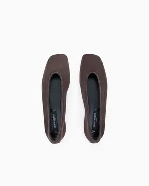 Giorgio Armani Suede Ballerinas