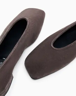 Giorgio Armani Suede Ballerinas