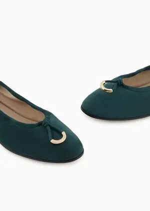 Giorgio Armani Suede Ballerinas