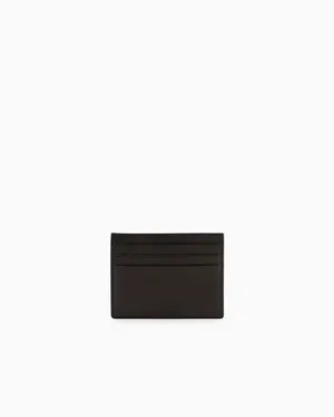 Giorgio Armani Nappa Leather Card Holder Black
