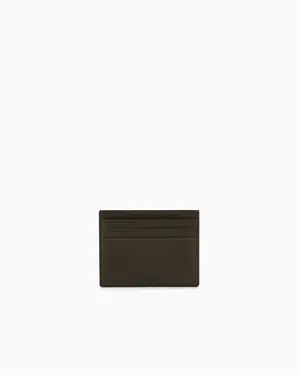 Giorgio Armani Nappa Leather Card Holder Green
