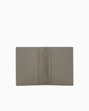 Giorgio Armani Nappa Leather Bifold Passport Holder