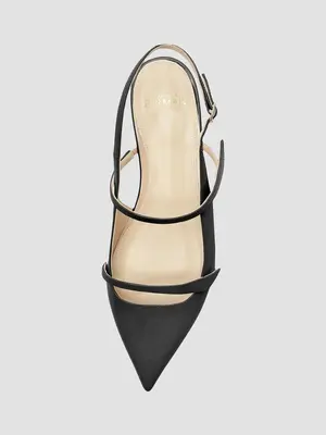 ALEXANDRE BIRMAN Tita Double-strap Leather Flats - Black