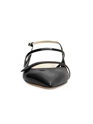 ALEXANDRE BIRMAN Tita Double-strap Leather Flats - Black