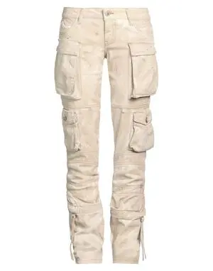 Attico Cotton Cargo Jeans - Beige