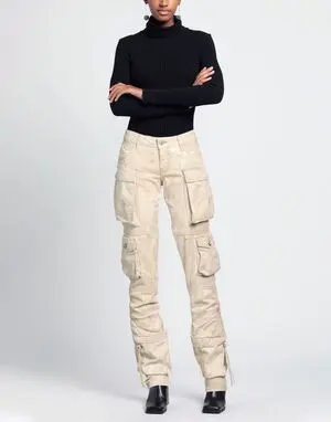 Attico Cotton Cargo Jeans - Beige