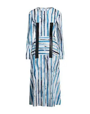 CHRISTOPHER KANE Striped Flared Midi Dress