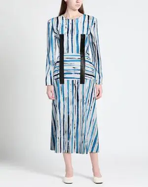 CHRISTOPHER KANE Striped Flared Midi Dress