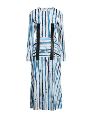 CHRISTOPHER KANE Striped Flared Midi Dress