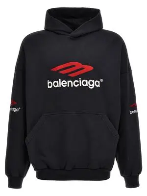 Balenciaga 3b Sports Icon' Hoodie In Black - 33% Off | Editorialist