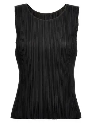 Issey Miyake 'basics' Top - Black