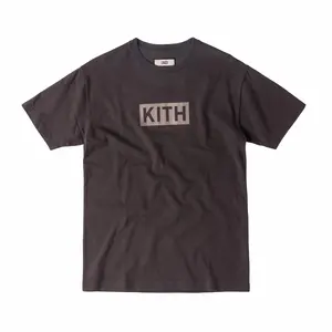 Kith Classic Logo Tee Shirt Battleship Grey