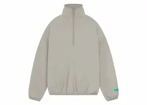 Fear Of God Essentials Nylon Halfzip Mockneck - Seal