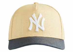 Kith X The New York Yankees Raffia 9forty A-frame Snapback
