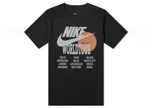 Nike Sportswear World Tour Tee Shirt - Black