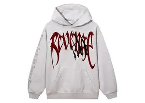 REVENGE X City Morgue Arch Logo Claw Hoodie - Cement